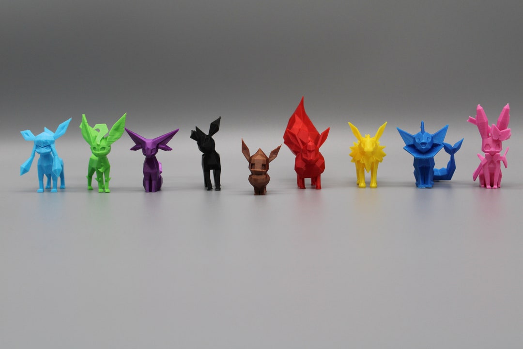 Pokemon Eevee Evolutions Low Poly - Etsy