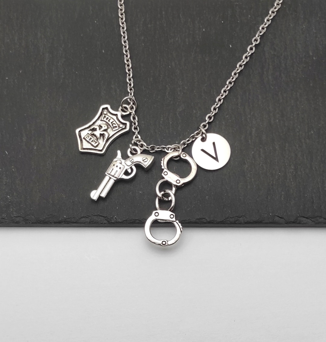 Personalized Police Necklace, Police Department Jewelry, Police ...