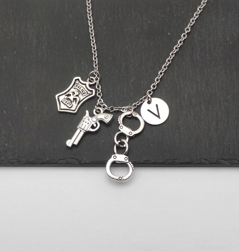 Personalized Police Necklace, Police Department Jewelry, Police ...