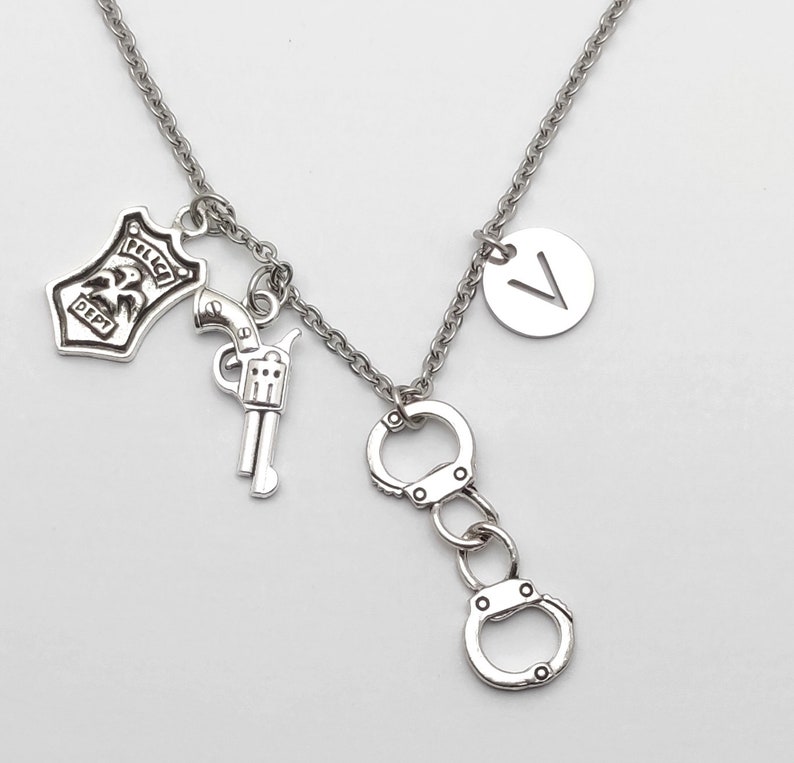Personalized Police Necklace, Police Department Jewelry, Police ...