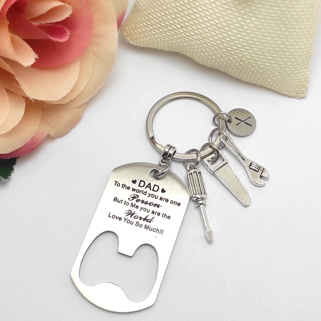 Dad Keychain,keychain Tools,father's Day Gift,personalized Dad Keychain ...