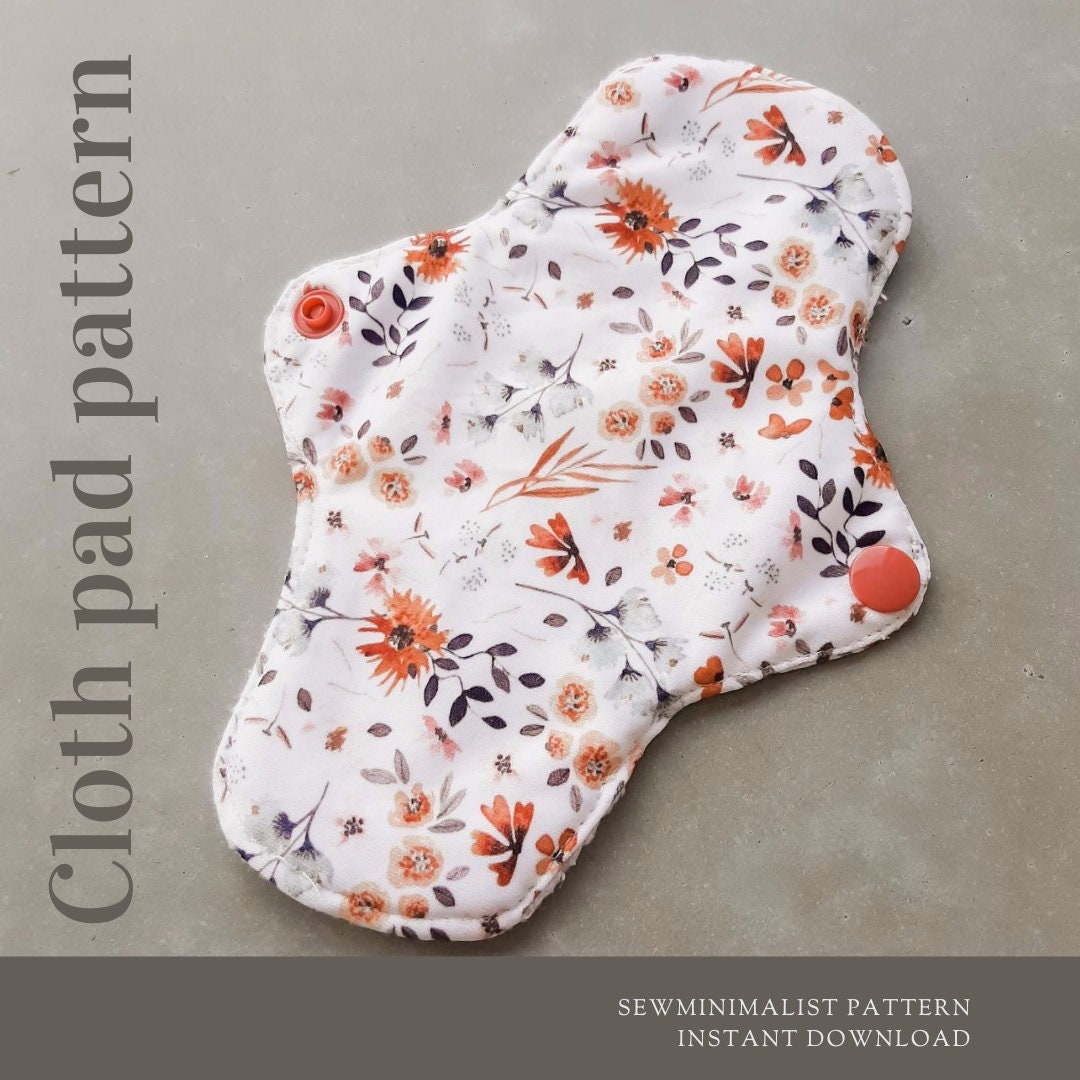 Cloth Pad Pattern Incontinence Pad Tutorial Zero Waste Pattern Period ...