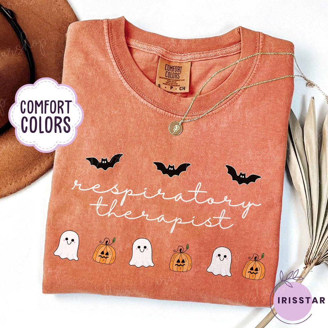 Comfort Colors Respiratory Therapist Halloween Shirt, Respiratory ...