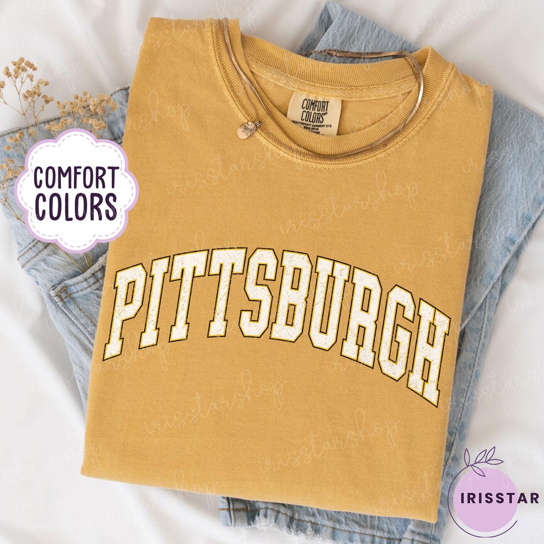 Comfort Colors Pittsburgh Shirt, Vintage Pittsburgh Tshirt, Pittsburgh ...