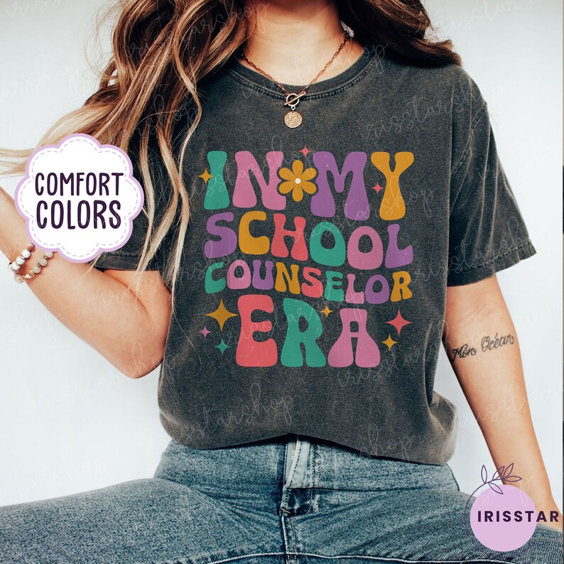 Comfort Colors in My School Counselor Era Shirt, School Advisor Shirt ...