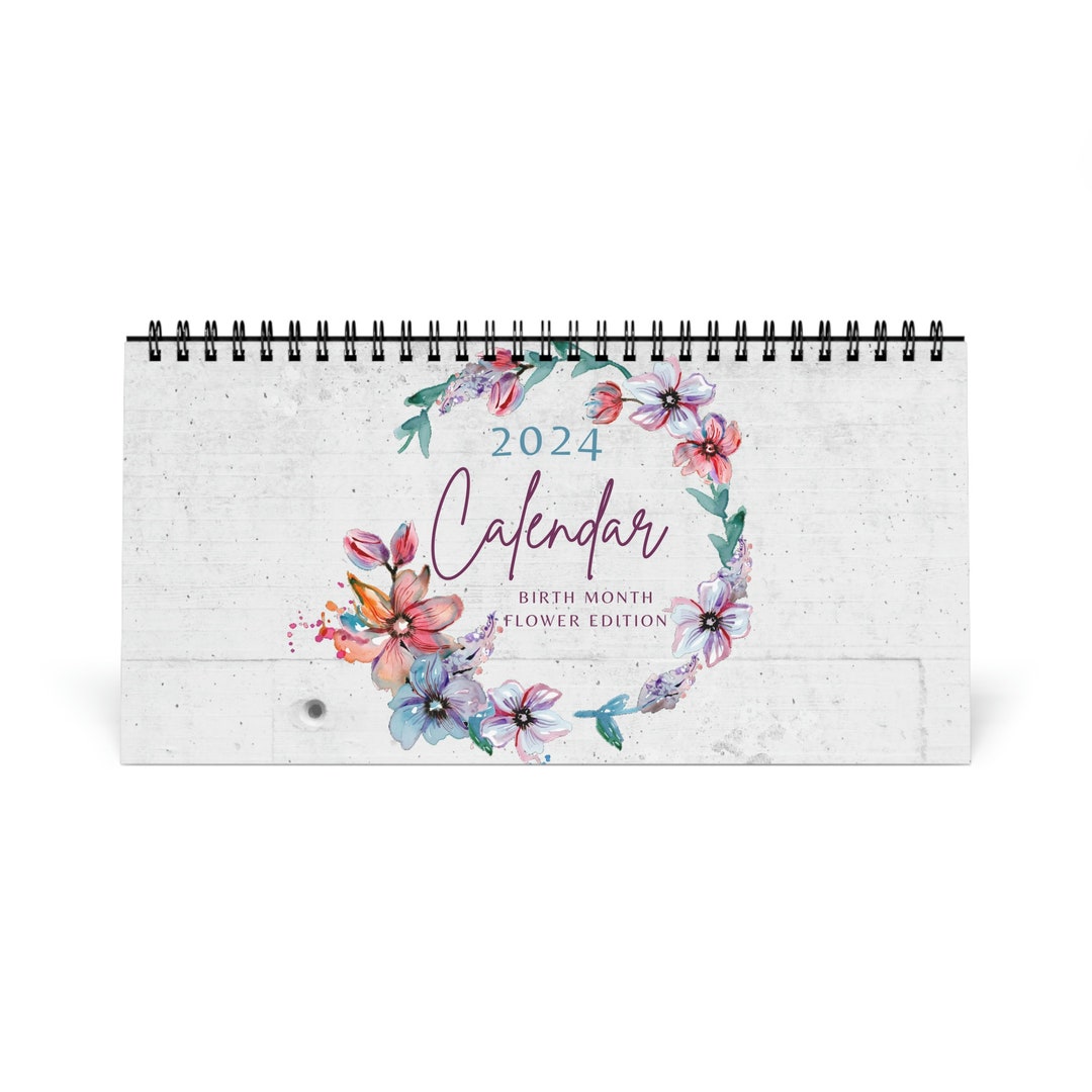 2024 Birth Flower Month Calendar - Etsy