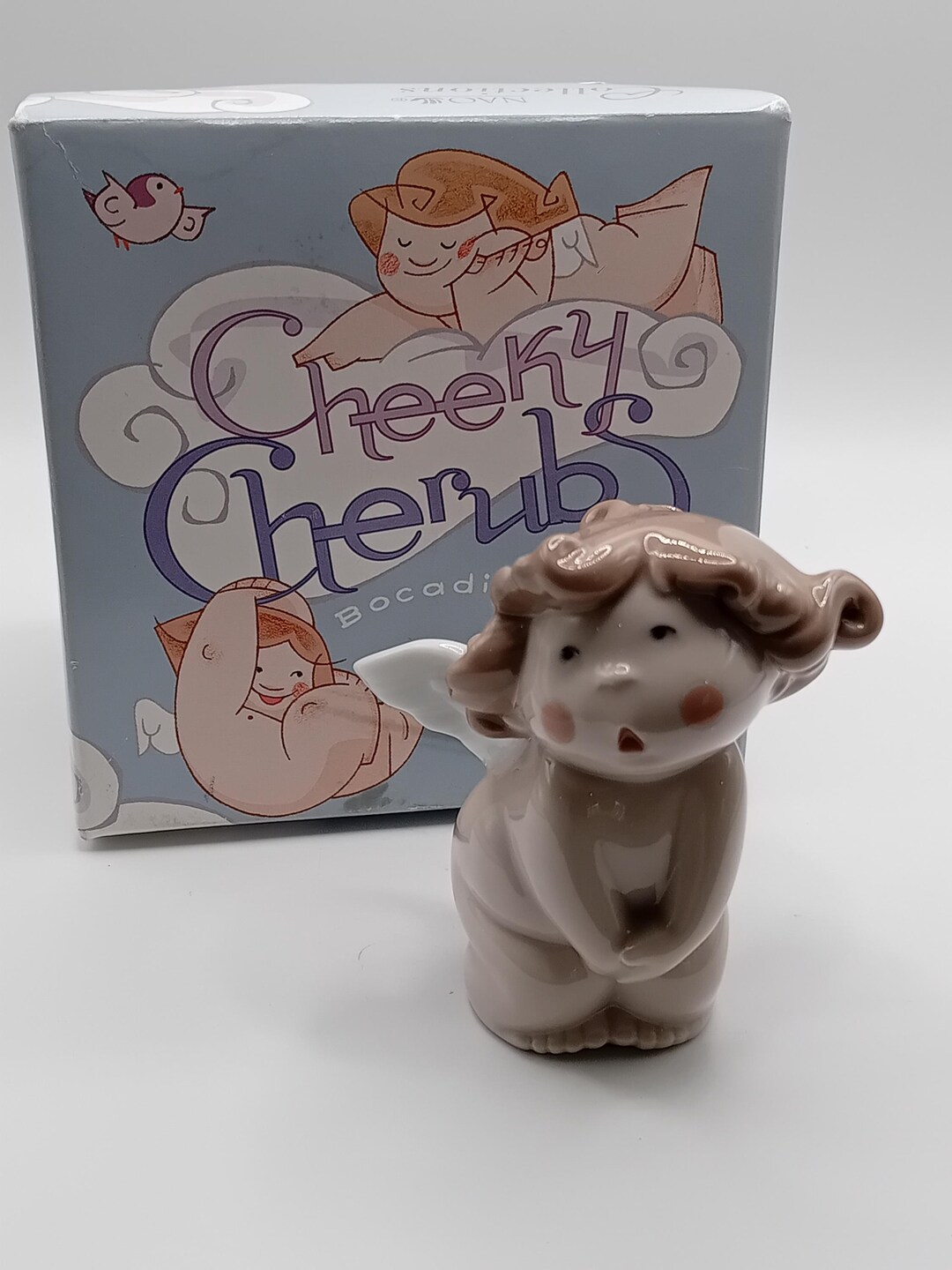 Nao by Lladro- Cheeky Cherubs - Oh No! . Fine Spanish Porcelain. Boxed ...
