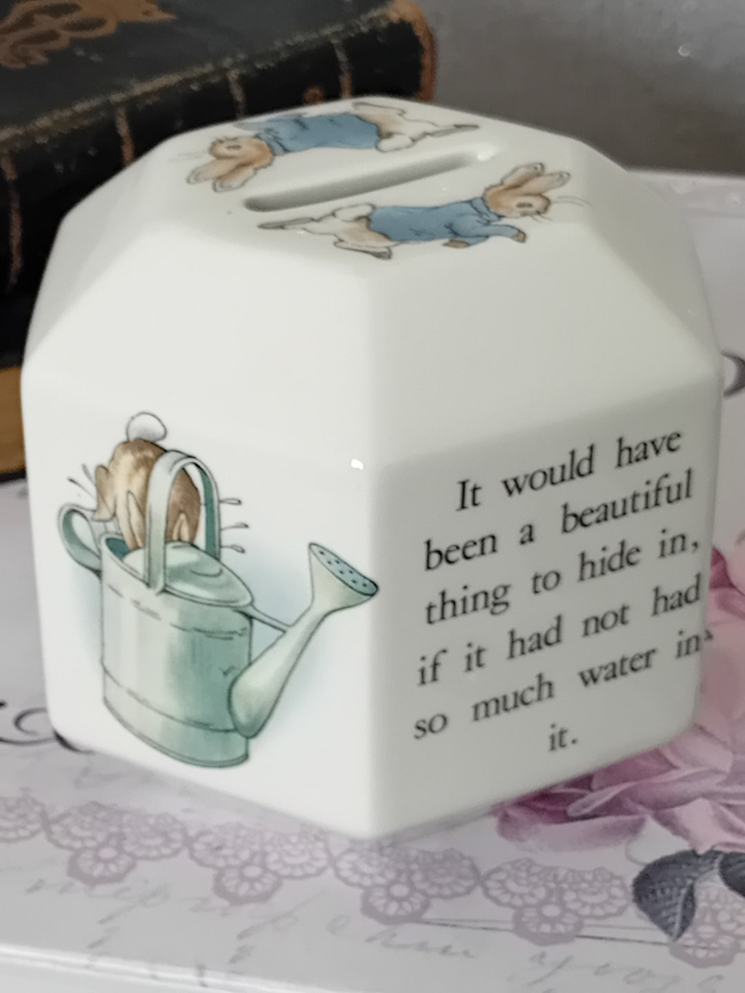 Classic Wedgwood Peter Rabbit Hexagonal Money Box - Etsy