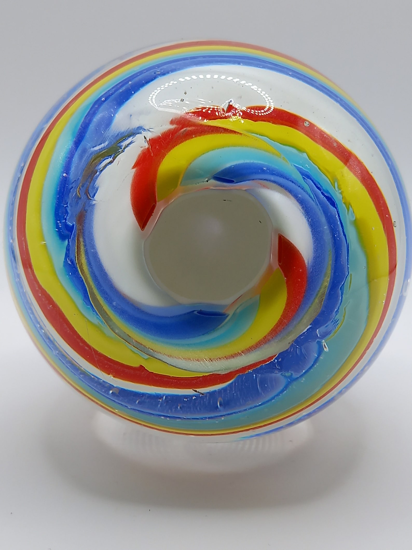 Beautiful Large Candy Striped Egg Shaped Paperweight - Etsy