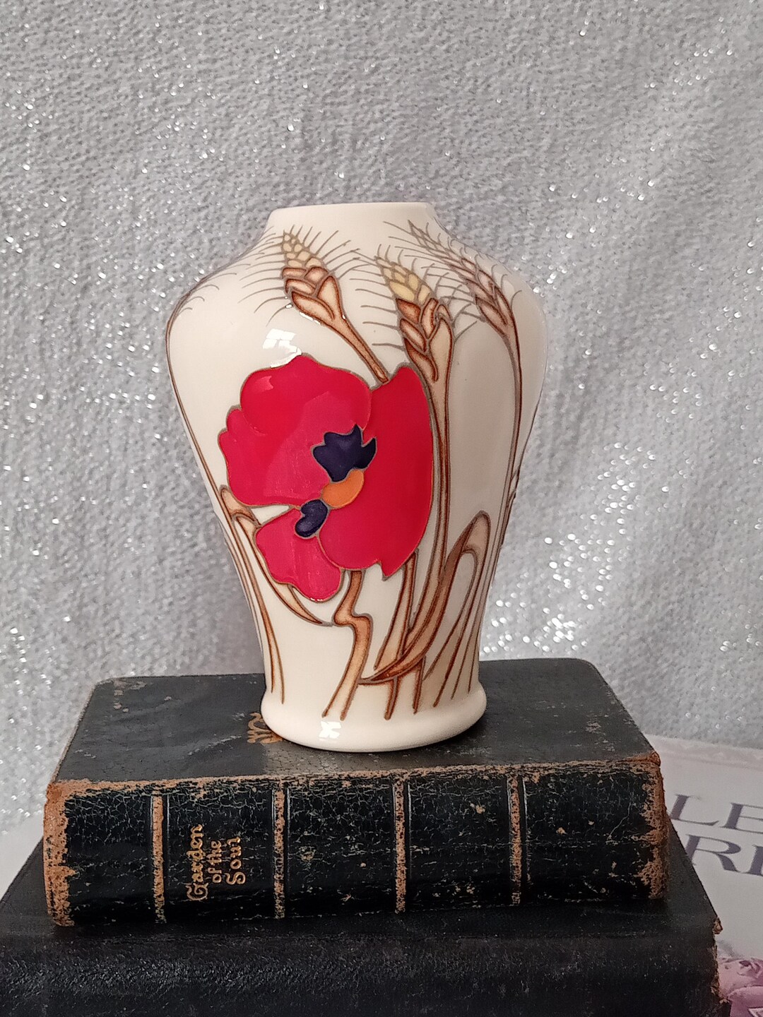 Modern Collectable Moorcroft Pottery Vase Harvest Poppy - Etsy