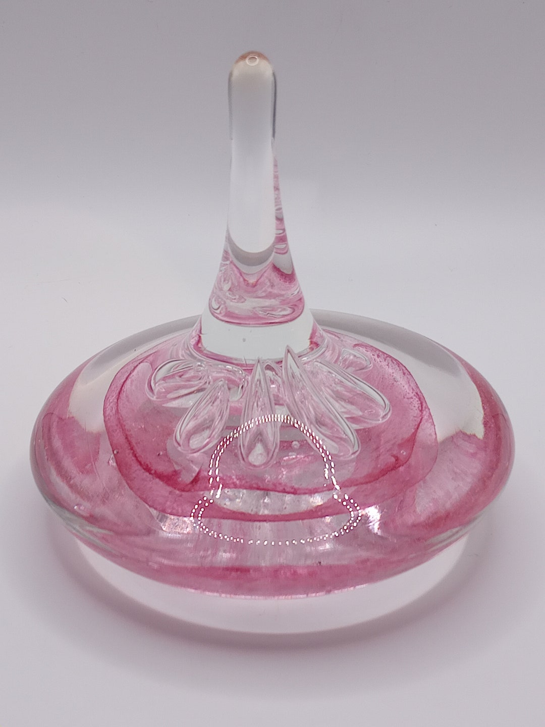 Handblown Wide Teardrop Paperweight/ Ring Holder - Etsy