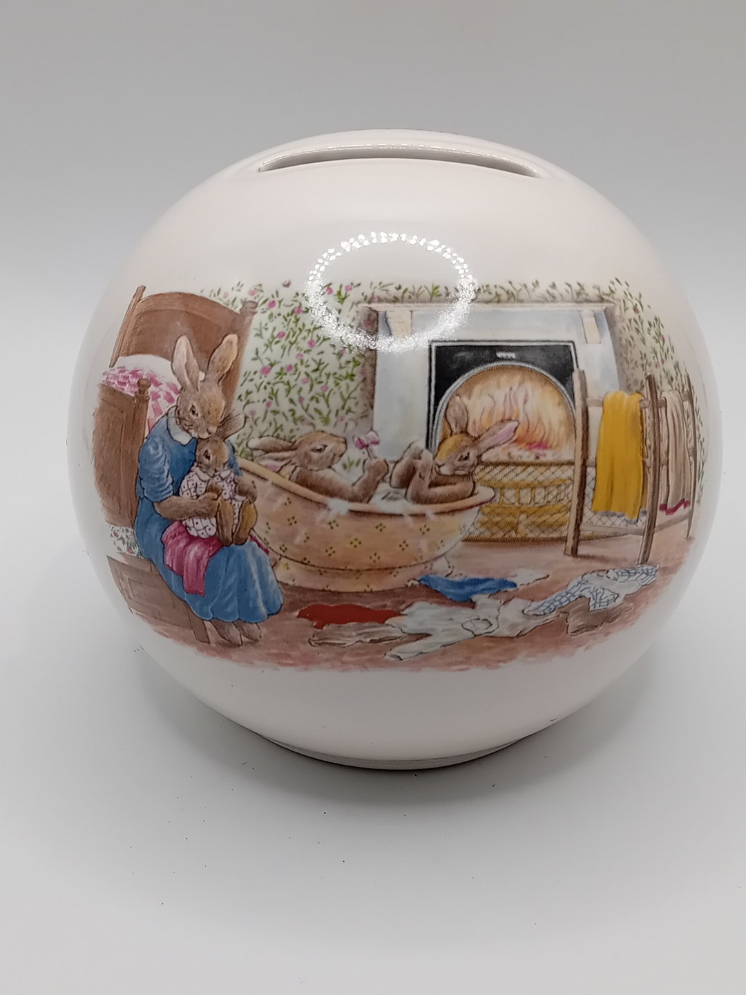 Classic Royal Doulton Bunnykins Ball Money Box - Etsy