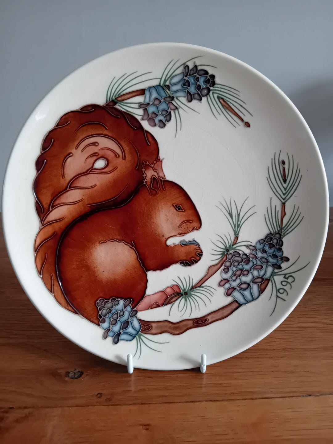 Moorcroft Pottery Year Plate - Squirrel. Limited Edition. - Etsy