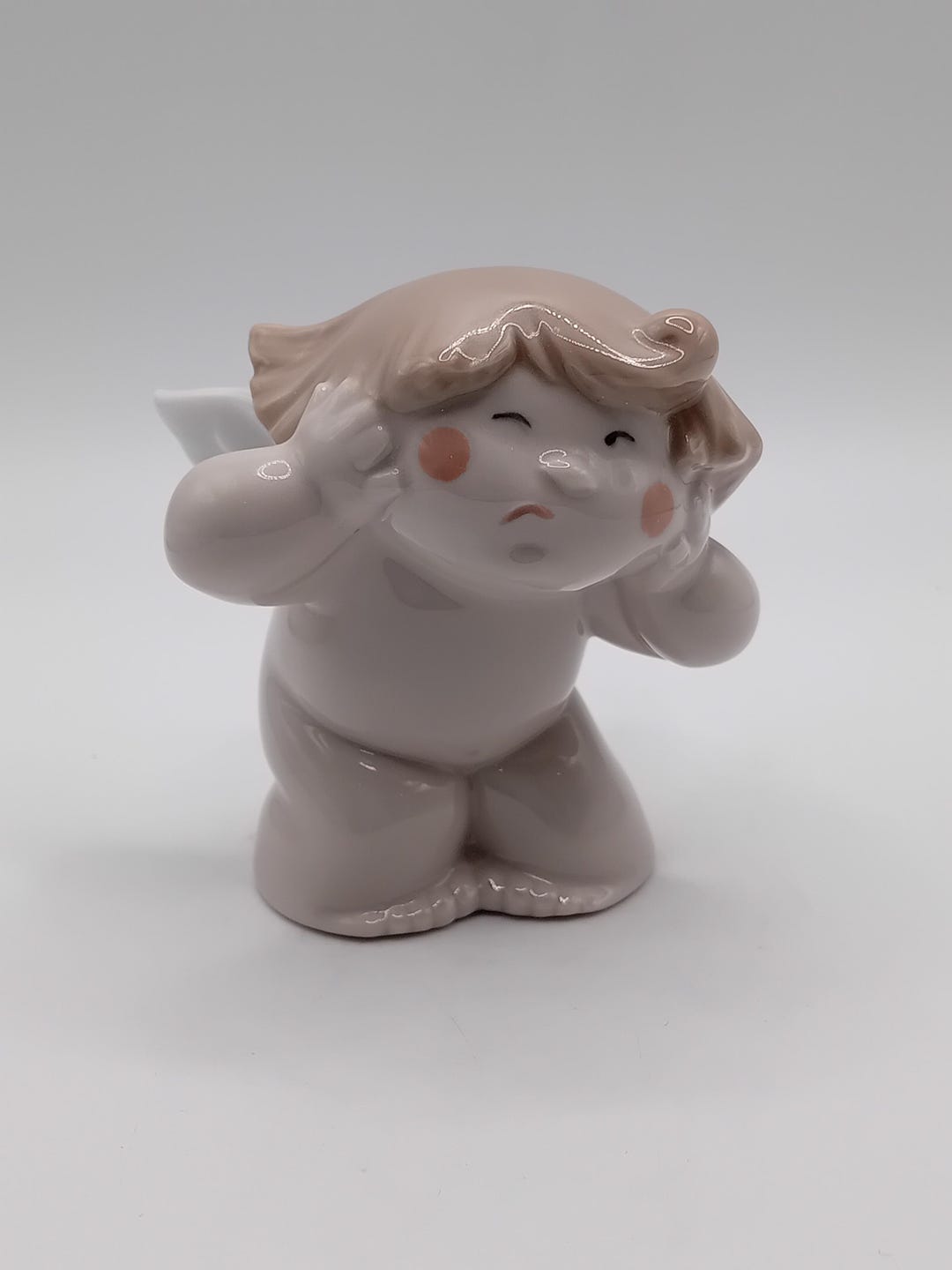 Nao by Lladro- Cheeky Cherubs - "what a Noise!".fine Spanish Porcelain ...