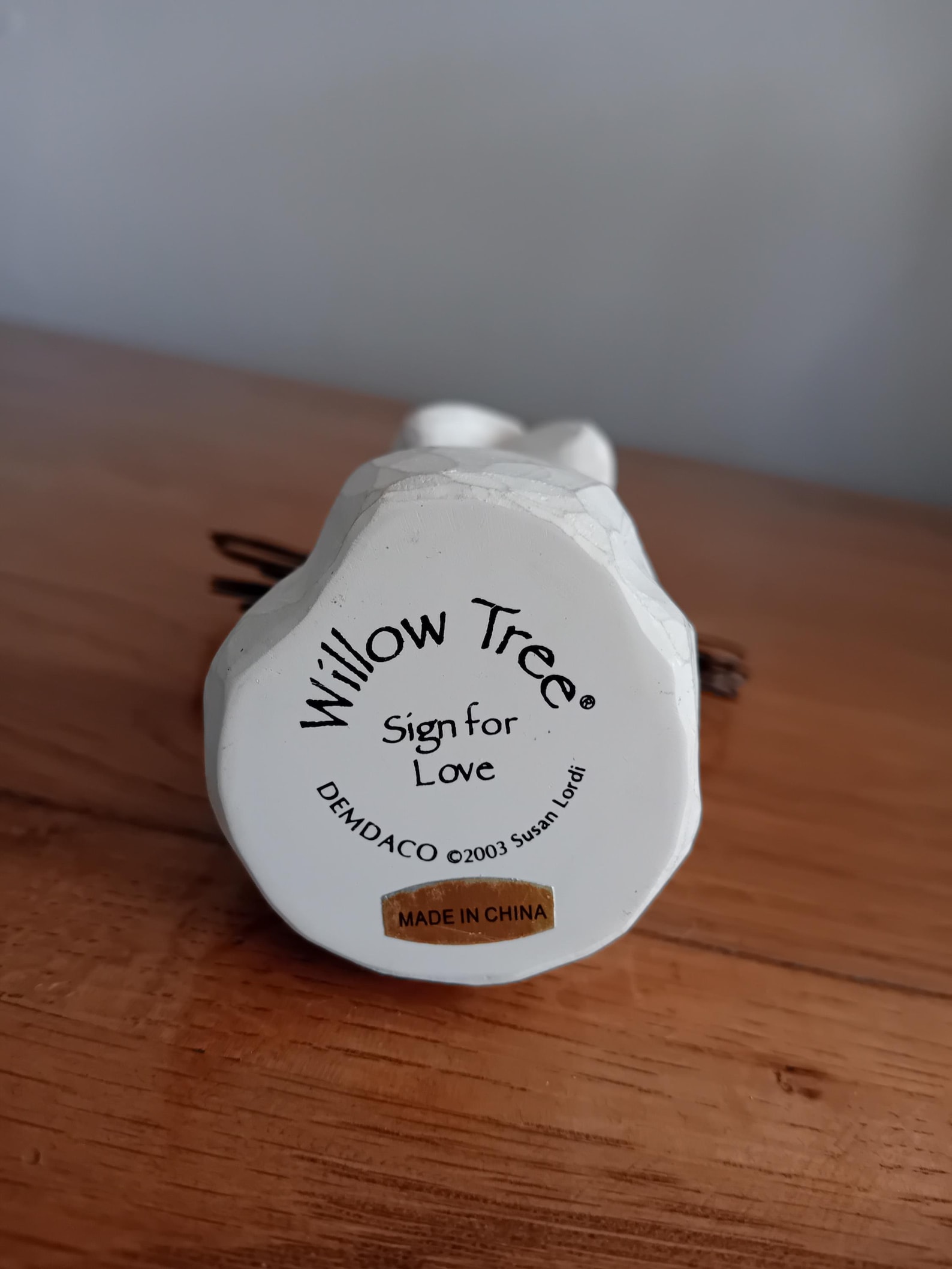 Willow Tree Hand Painted Decorative Sculpture - "sign for Love". Willow ...