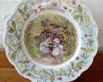 Brambly Hedge the Invitation Plate, Doulton Brambly Hedge 8 Inch Plate ...