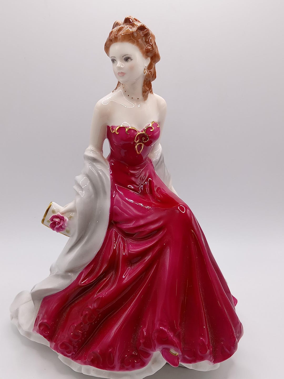 Royal Worcester Ruby Wedding Anniversary Golden Moments Collectable ...
