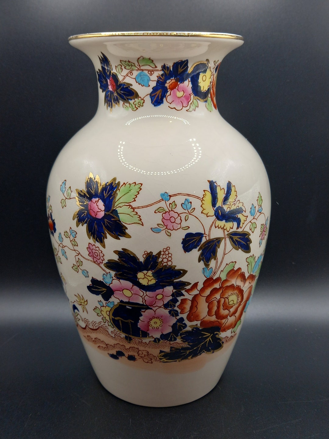 Masons Ironstone Mandarin Vase - Etsy