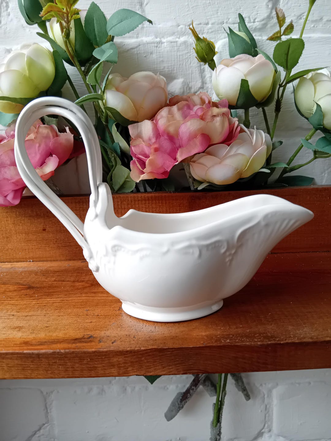 Authentic Leedsware Sauceboat/ Cream Jug - Etsy