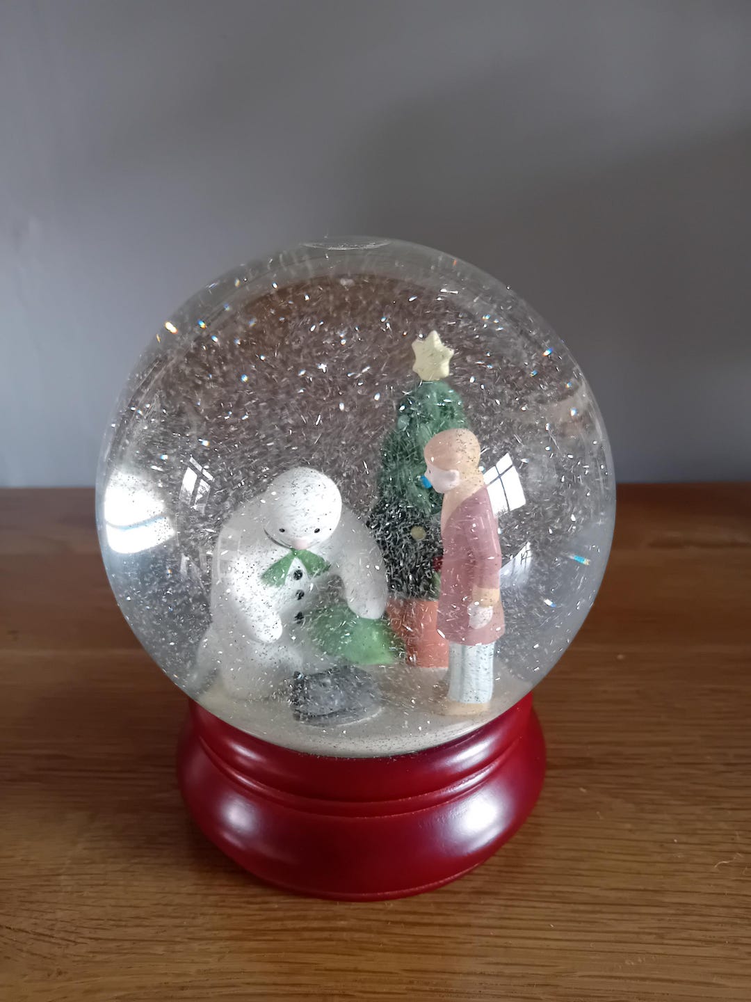 Coalport First Edition "the Snowman" Christmas Friends Glitter Globe - Etsy