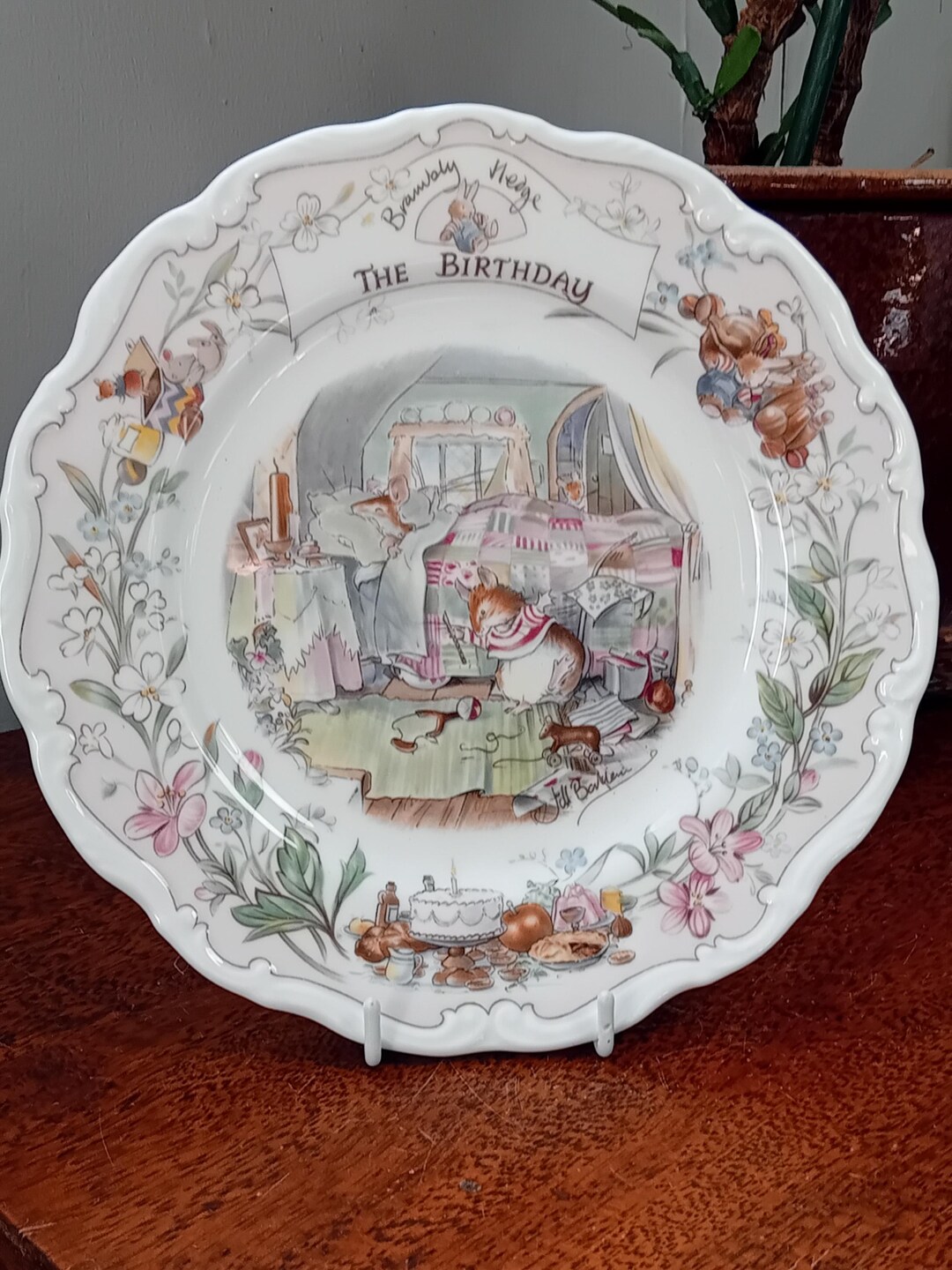 Vintage Brambly Hedge Collectors Plate.- the Birthday- Royal Doulton 8 ...