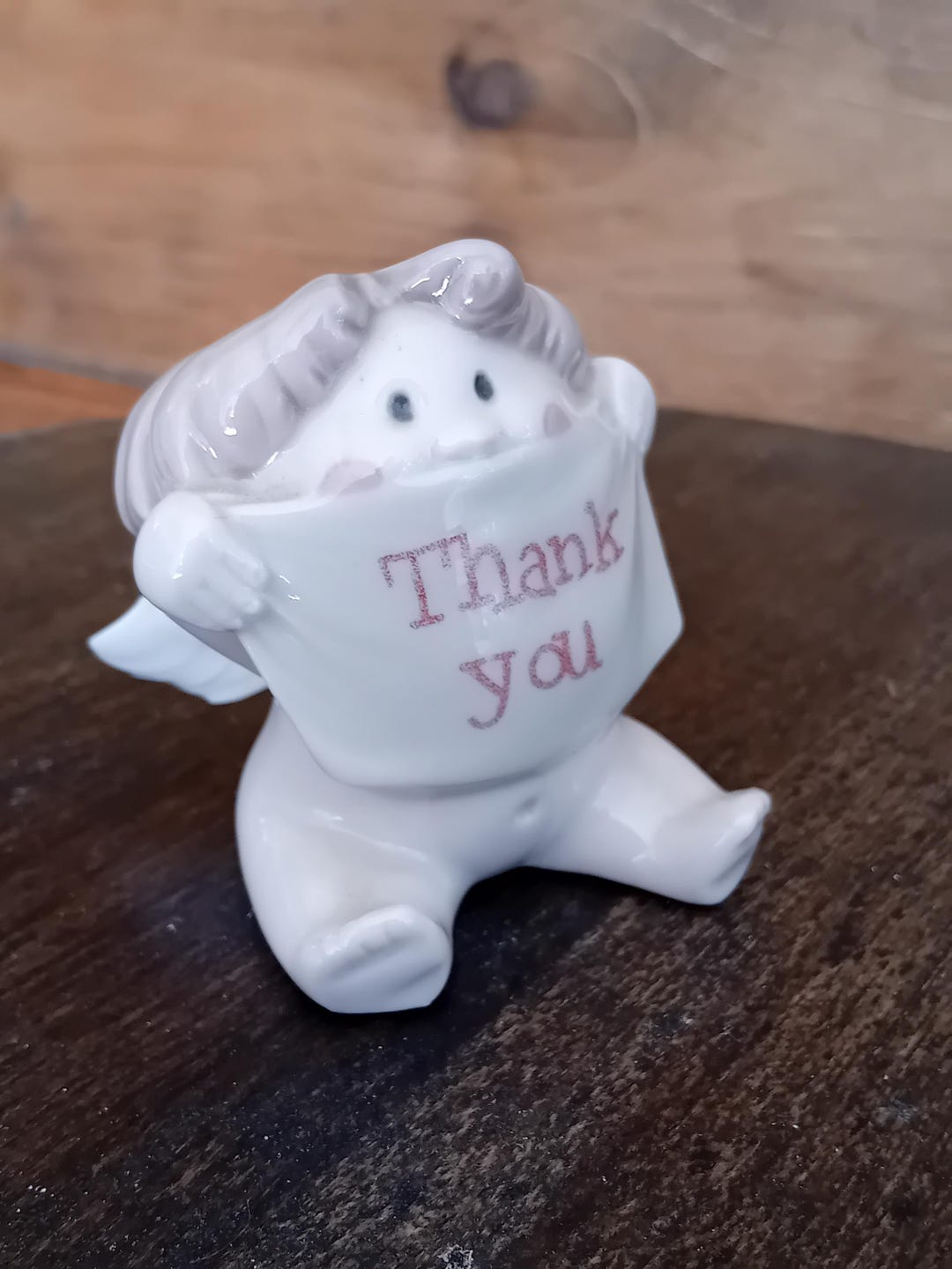 Nao by Lladro- Cheeky Cherub - "thankyou" - No 5060. Retired - Etsy