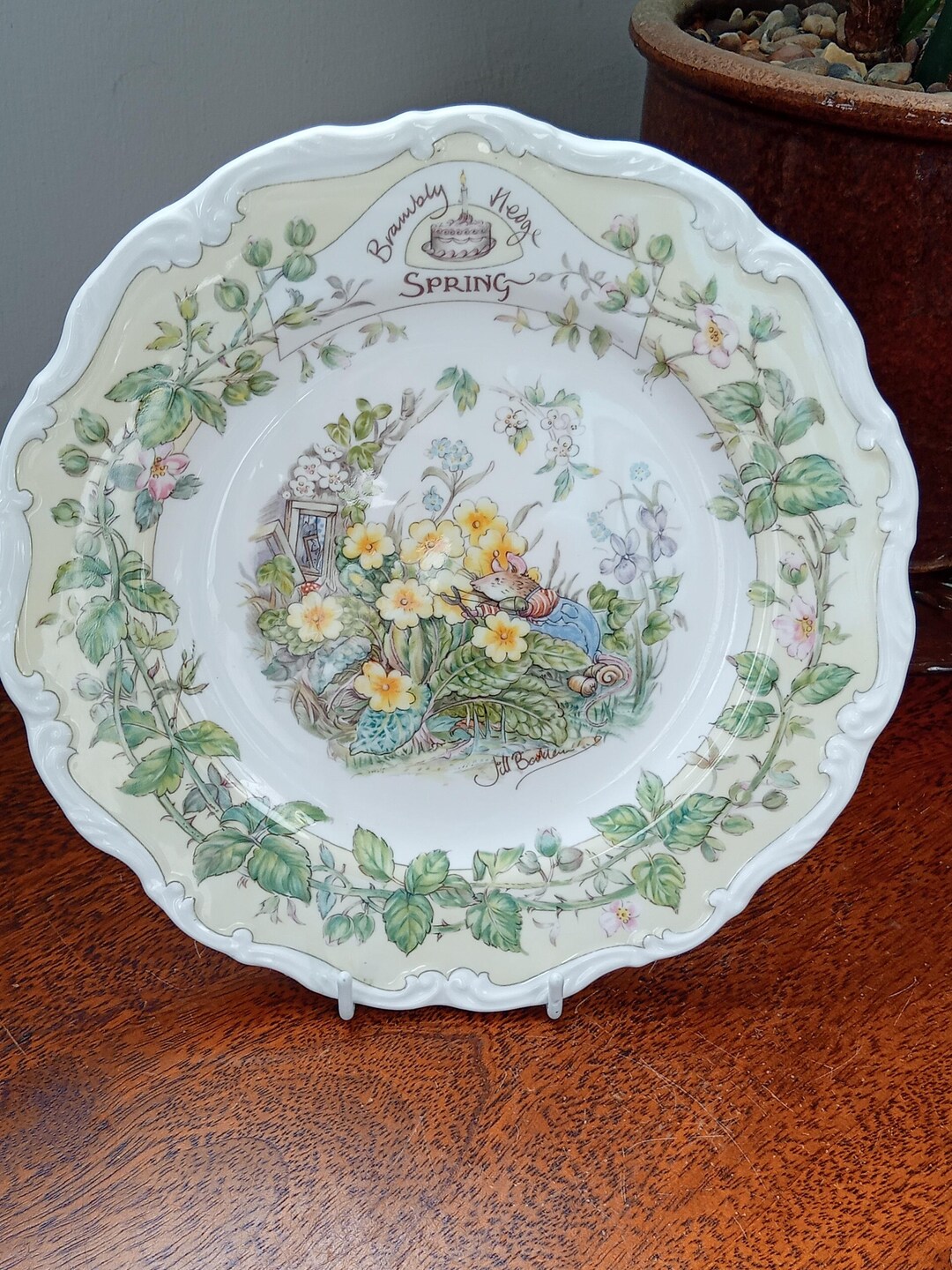 Vintage Brambly Hedge Collectors Plate.- SPRING . Royal Doulton 8" - Etsy