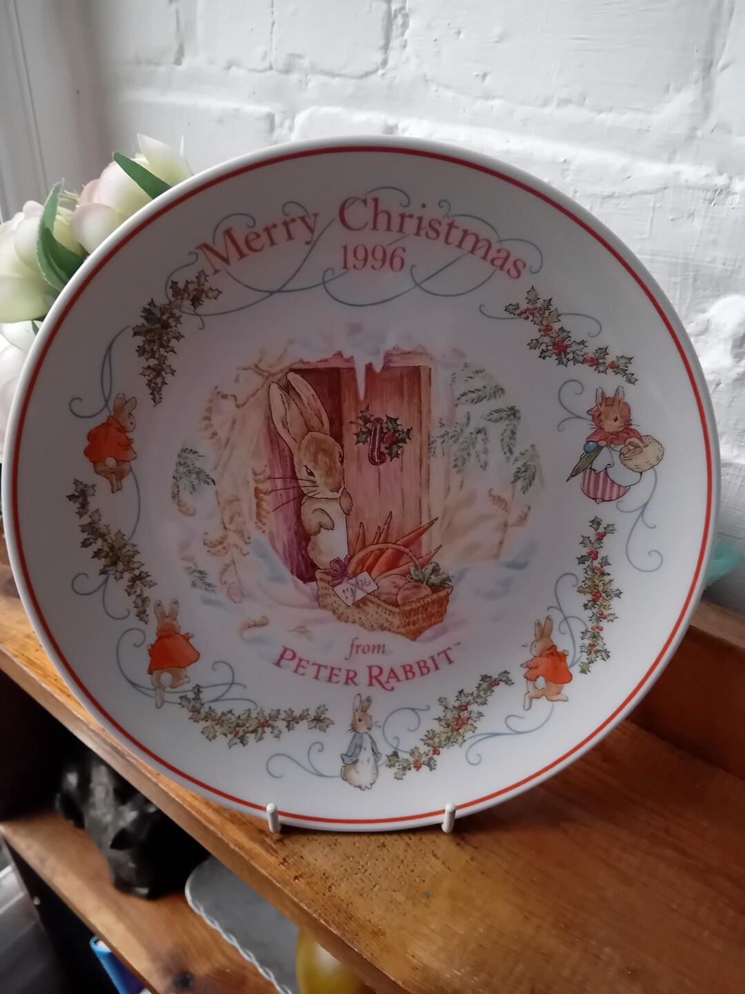 Wedgwood Bone China Beatrix Potter, Peter Rabbit Christmas Plate - 1996 ...