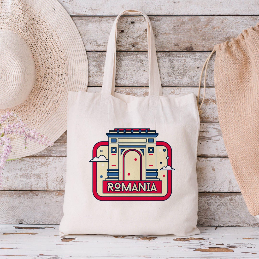 Bucharest Romania Landmarks Travel Tourist Cotton Tote Bag Gift - Etsy