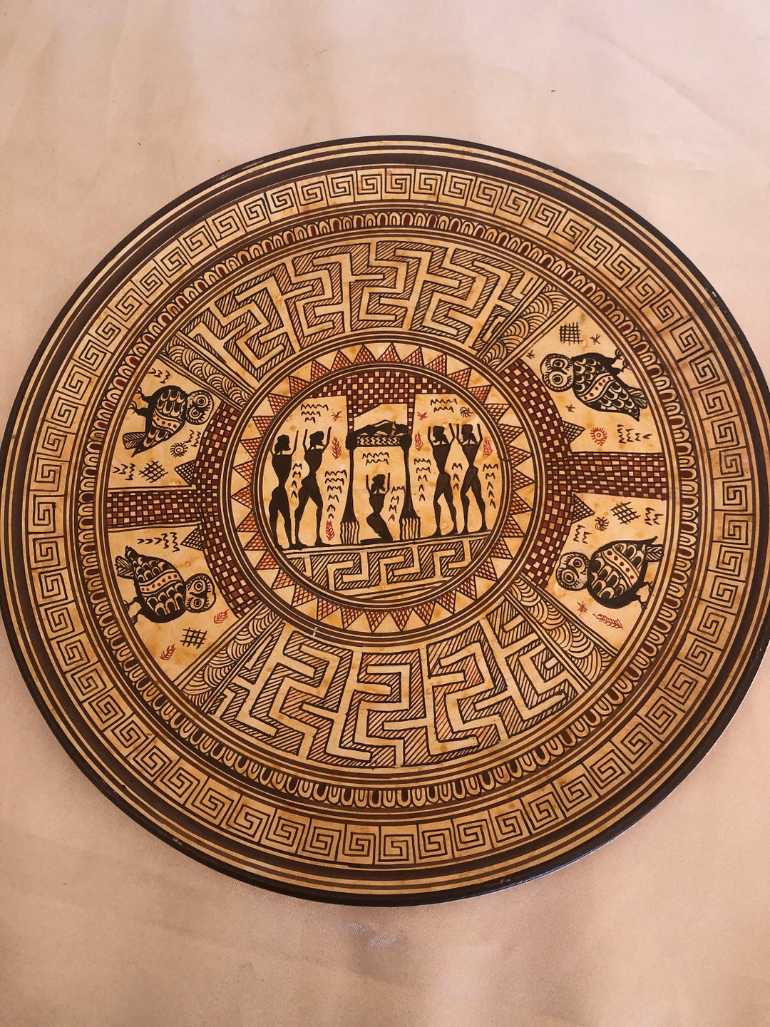 Ceramic Wall Decoration Origin Greece Vintage Gift Idea - Etsy