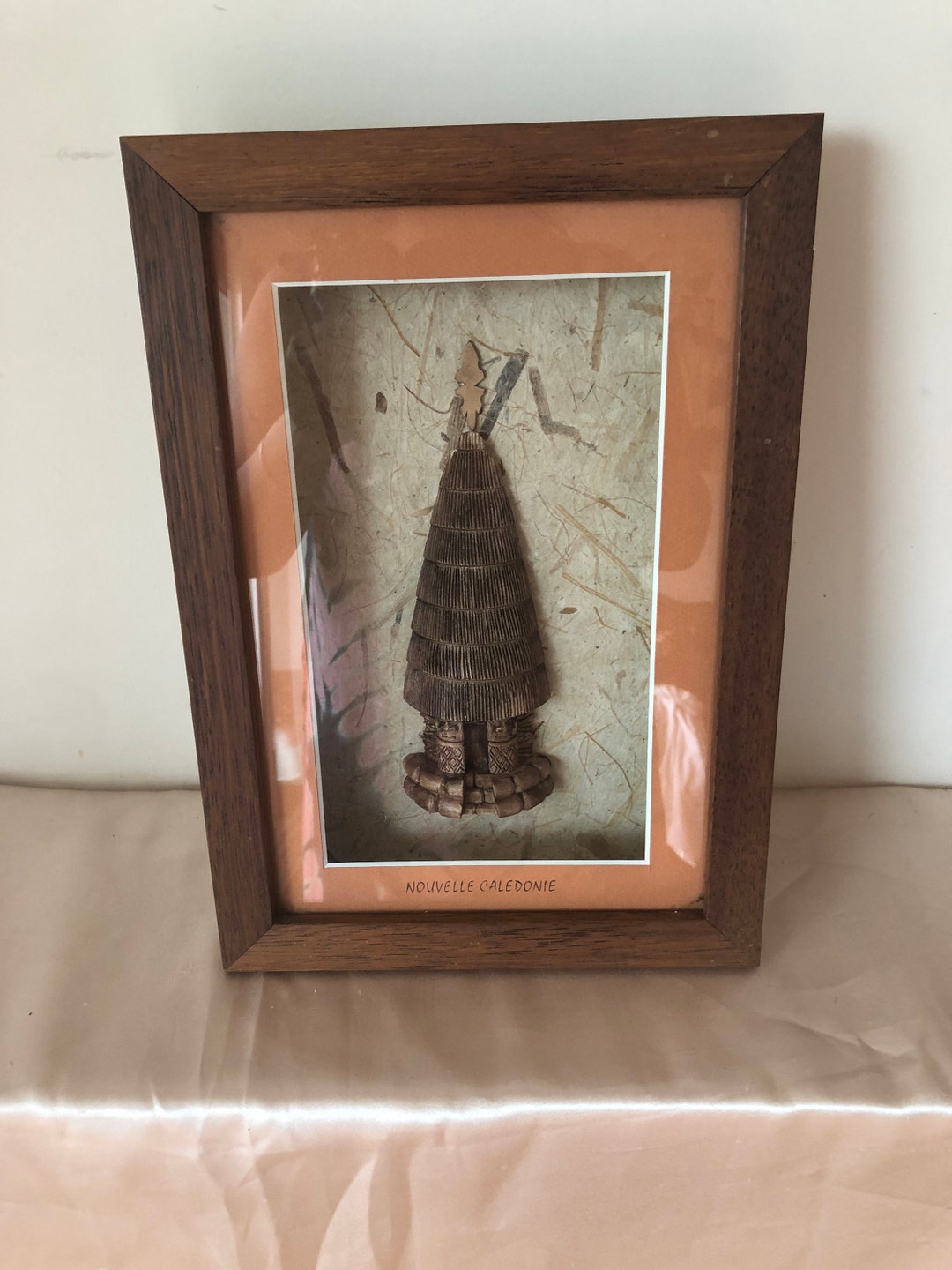 Kanak Hut Decoration From New Caledonia in Its Handcrafted Wooden Frame ...