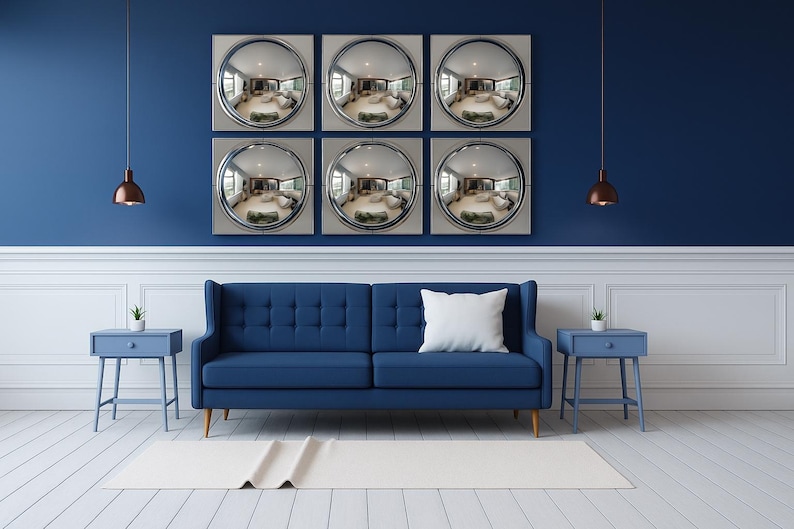 Nine (9) Sixties Chrome Dome Bubble Mirrors - (9 Pieces) - Etsy