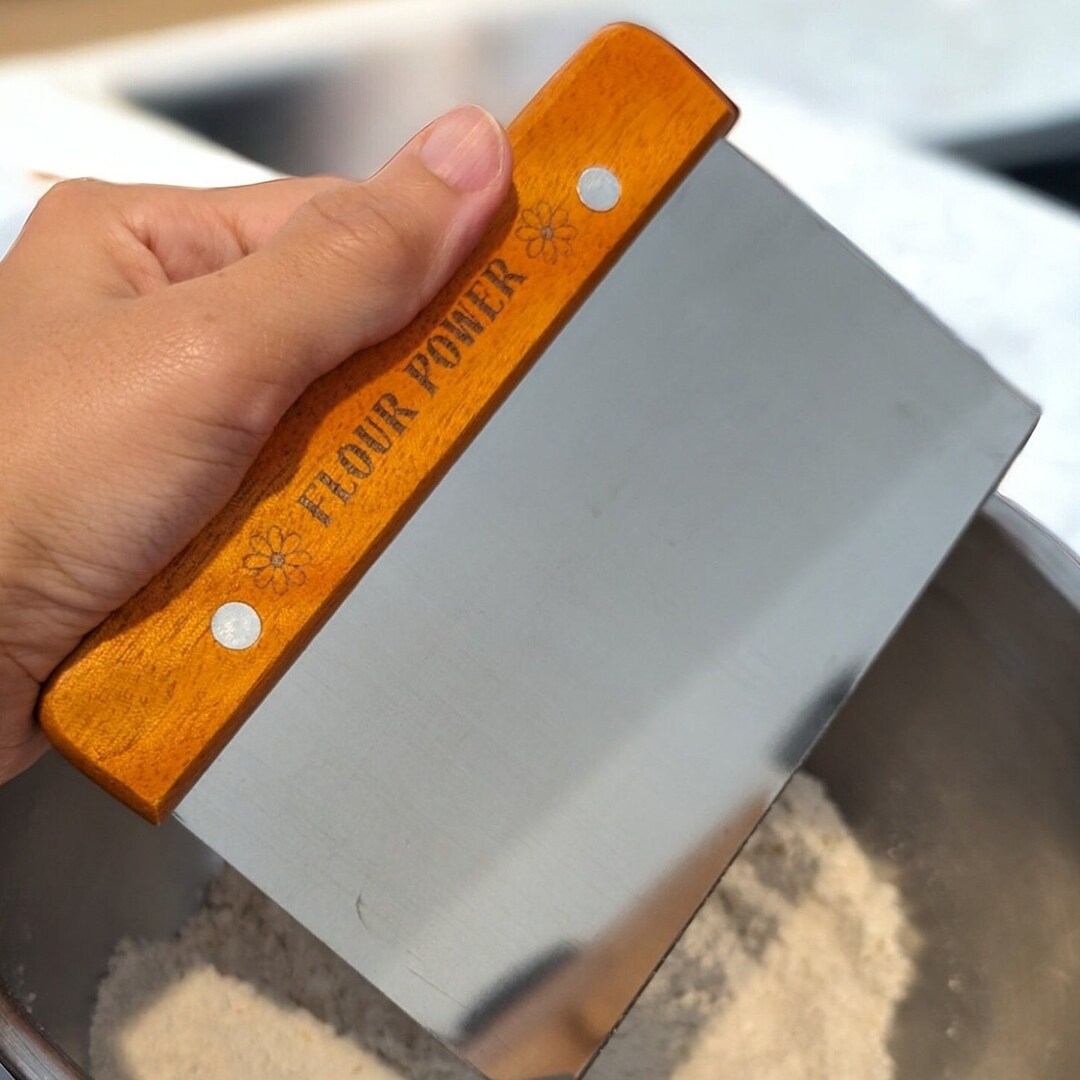 Flour Power Engraved Dough Divider Cute Fun Baking Tool Bread and ...