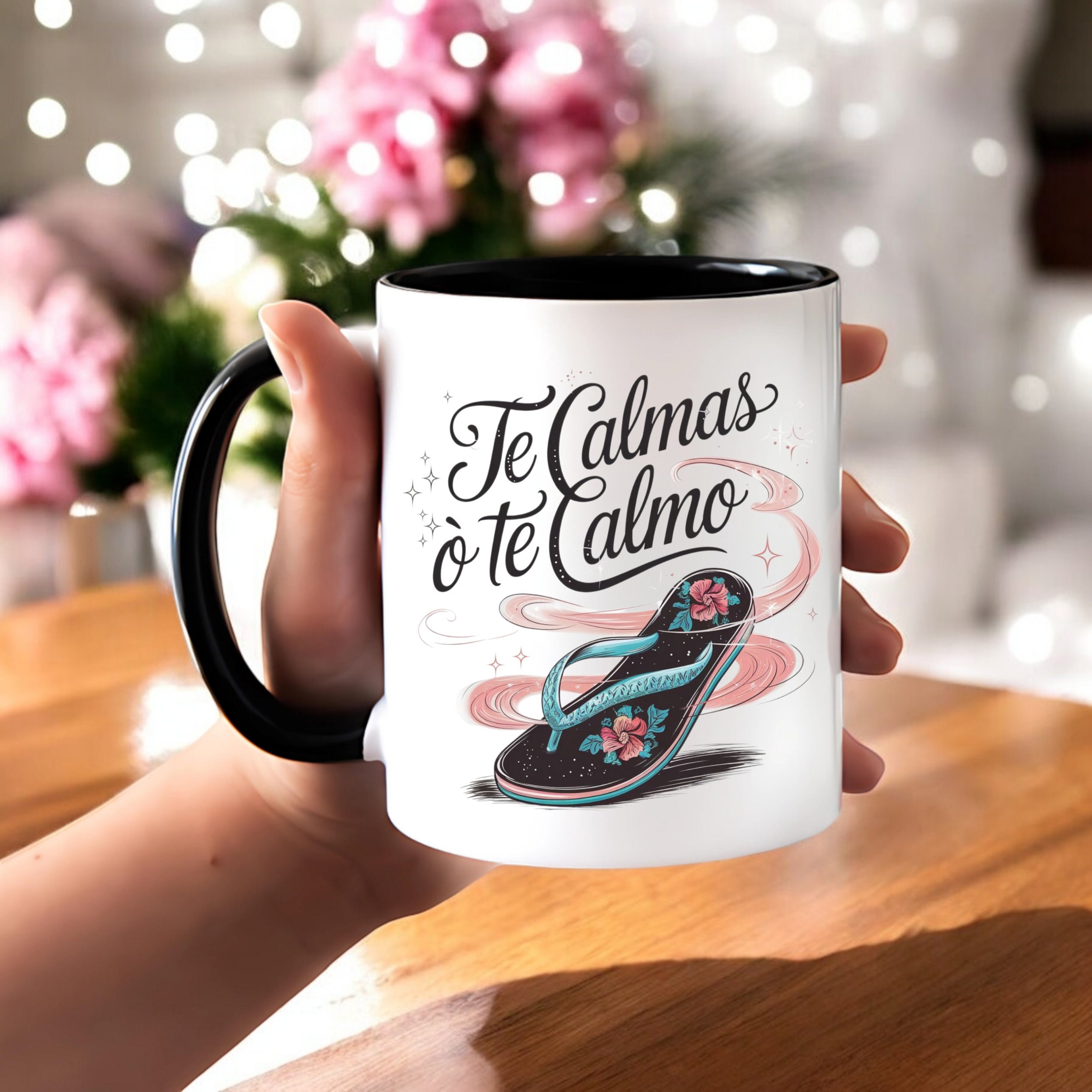 Funny Latina Mug - Te Calmas O Te Calmo Ceramic Coffee Cup, Spanish ...
