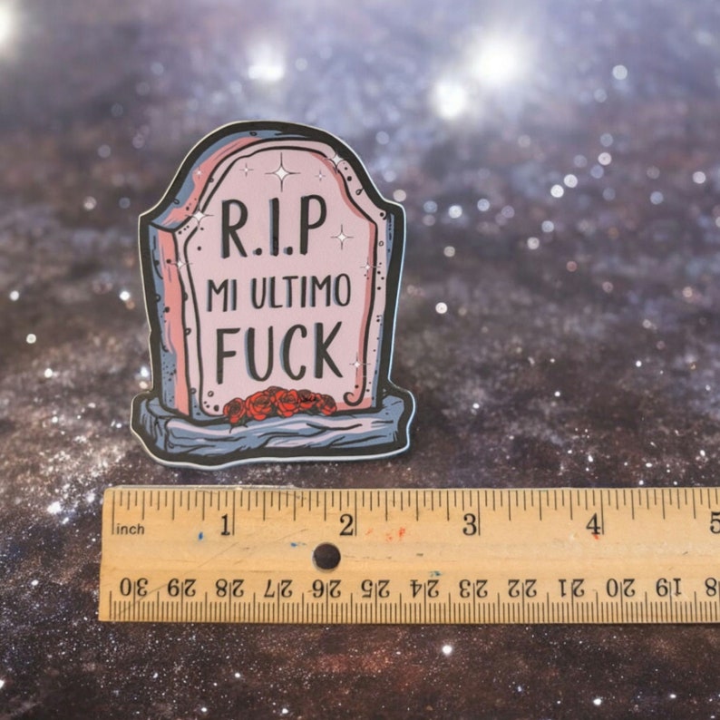 Spanish Saying - RIP Gravestone Sticker - Latina Halloween Sticker ...