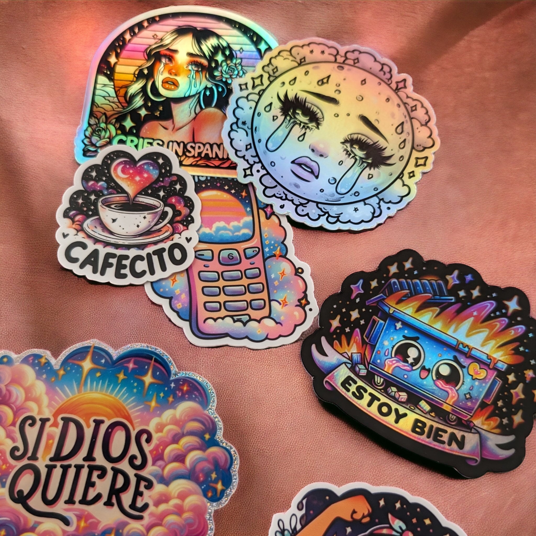 Latina Themed Die Cut Sticker Pack Cute Stickers Spanish Sayings, Funny ...