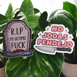 Spanish Saying - RIP Gravestone Sticker - Latina Halloween Sticker ...
