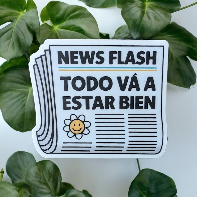 Spanish Saying Todo Va a Estar Bien Mental Health Sticker Latina Gift ...