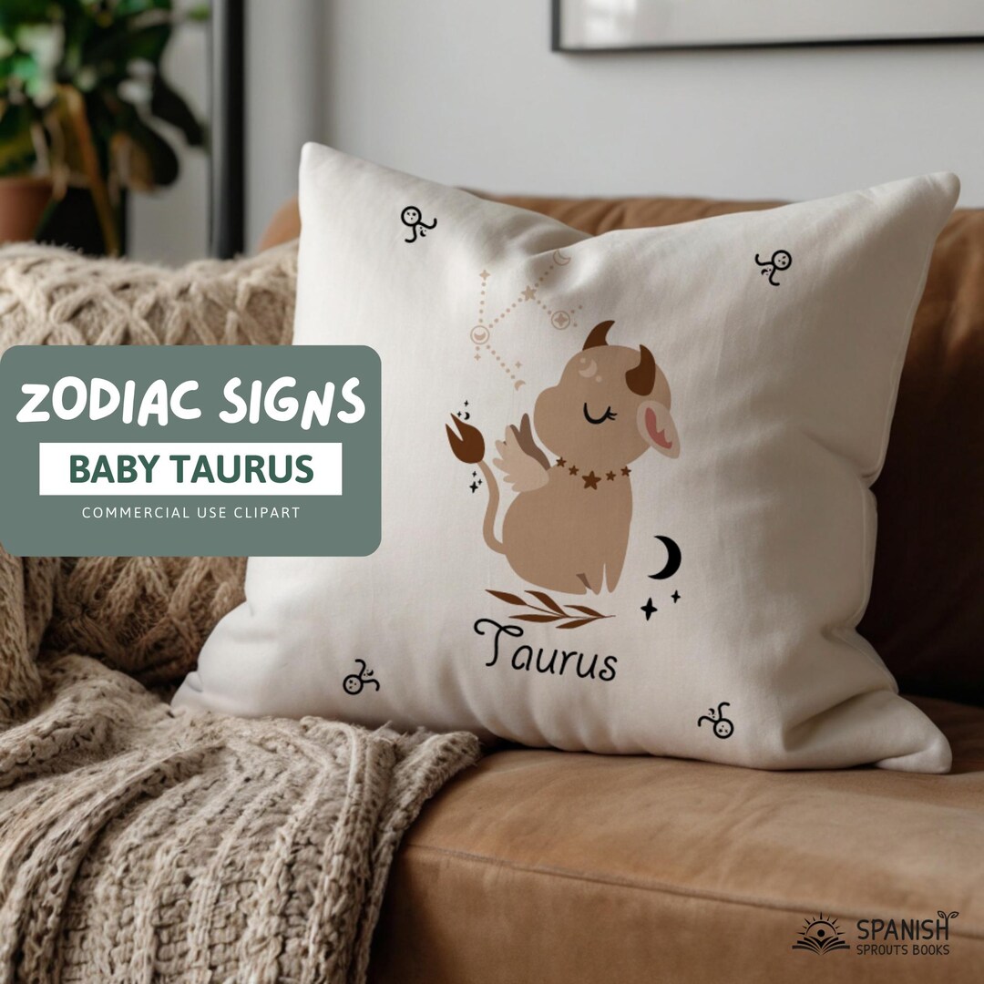 Baby Taurus Zodiac PNG | Zodiac Clipart | High-res Astrology Digital ...