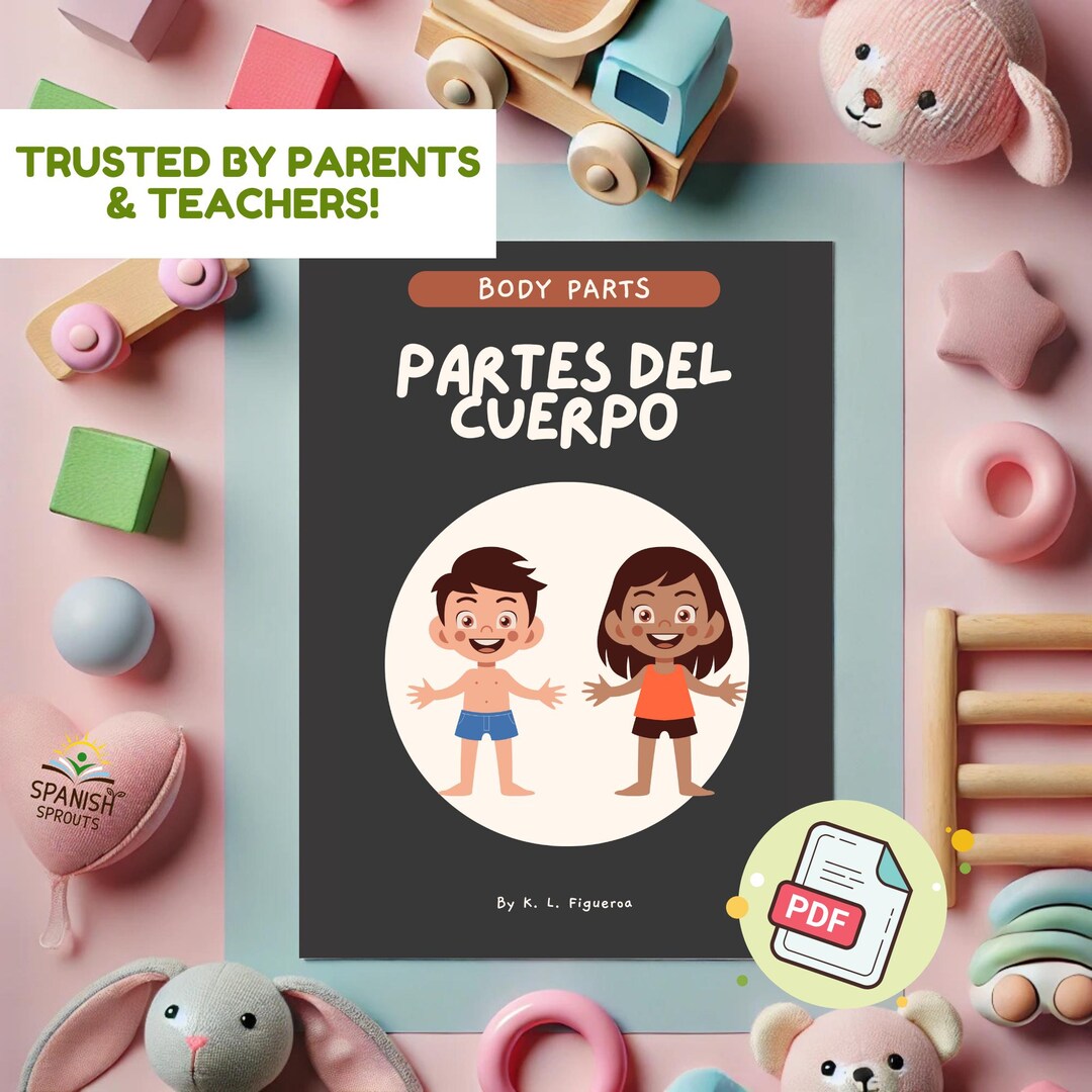 Partes Del Cuerpo: Spanish-english Bilingual Baby Book | Body Parts ...