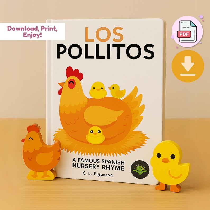 Los Pollitos – Spanish Nursery Rhyme Ebook | Luna Lullaby Collection ...