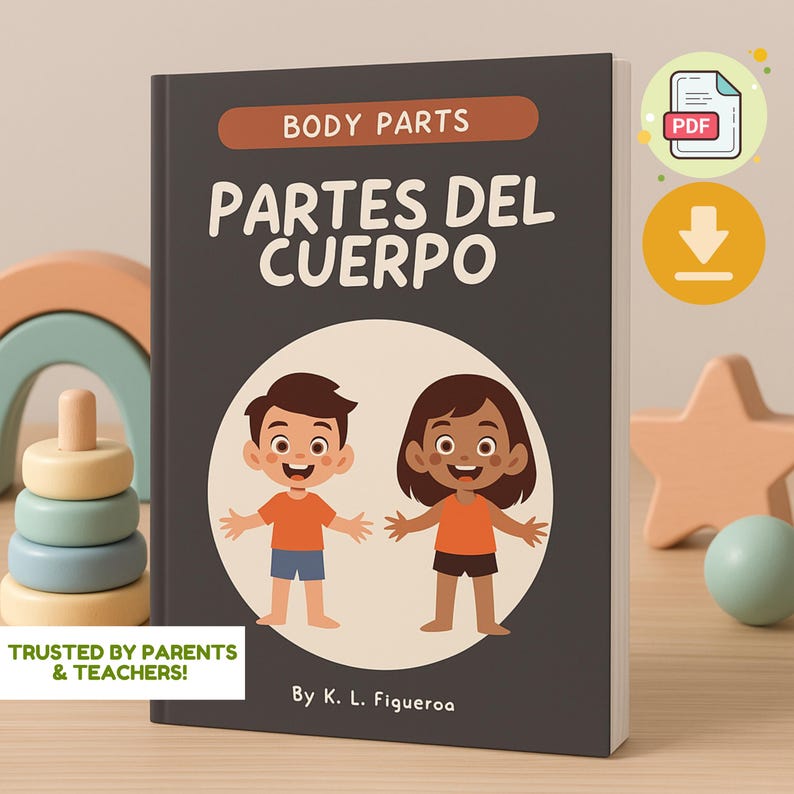 Partes Del Cuerpo: Spanish-english Bilingual Baby Book | Body Parts ...