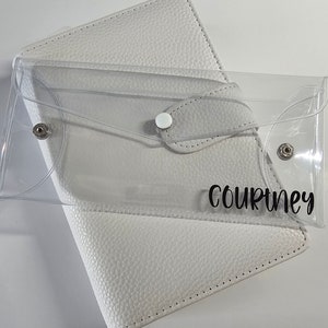 Personalized Clear Money Pouch With White Snap//bank Withdrawal ...