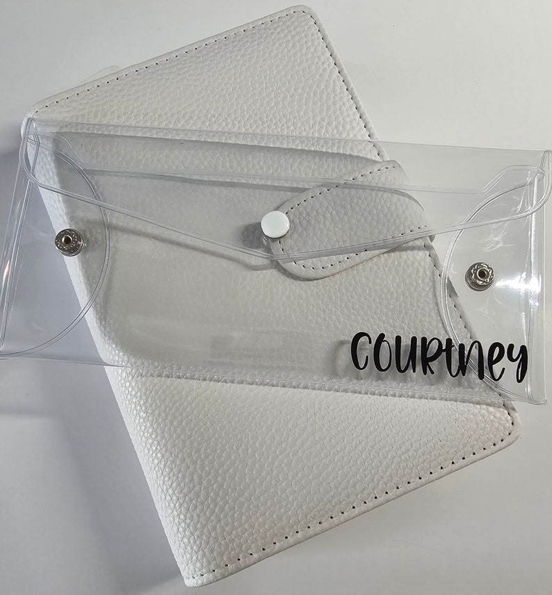 Personalized Clear Money Pouch With White Snap//bank Withdrawal ...