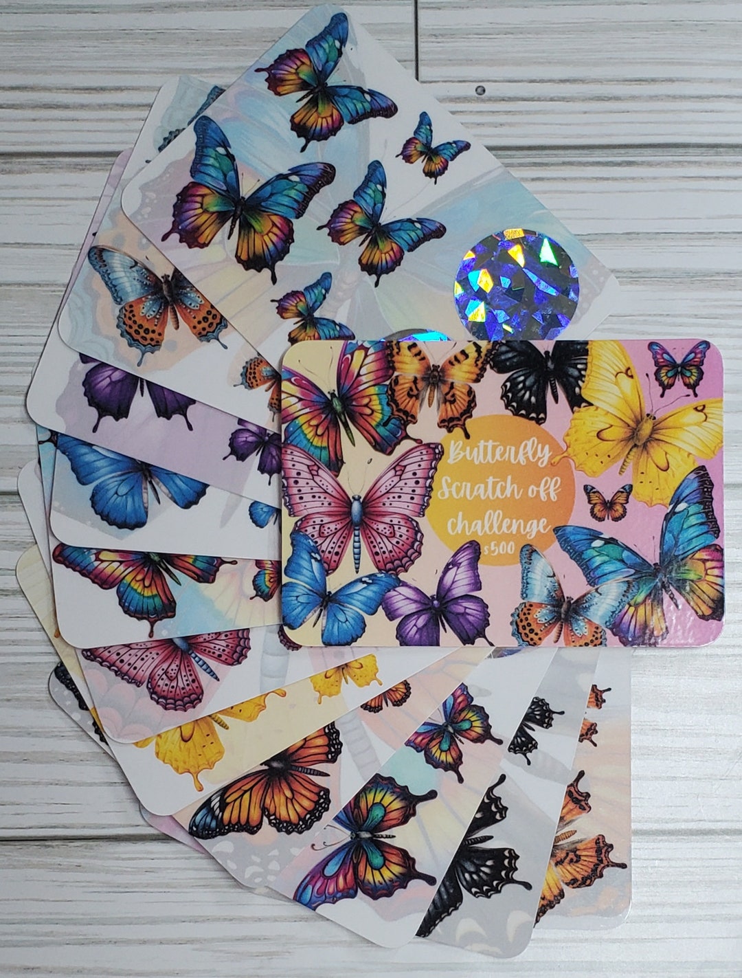 Mini Butterfly Scratch off Challenge//savings Challenge//scratch off ...