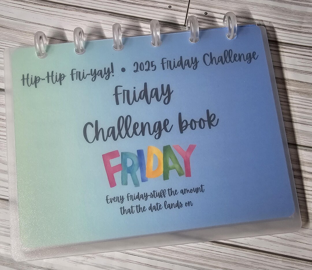Friday Savings Challenge Book//disc Bound Friday Challenge Book// 2025 ...