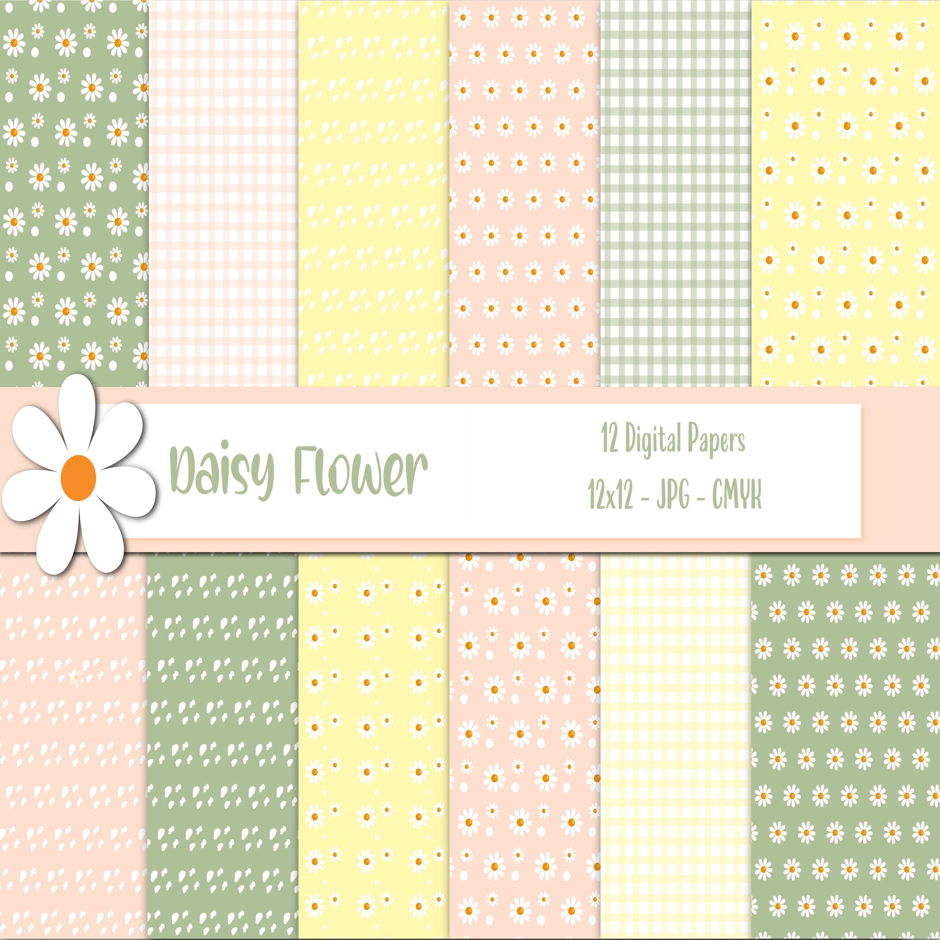Daisy Flower Digital Patterns - Etsy