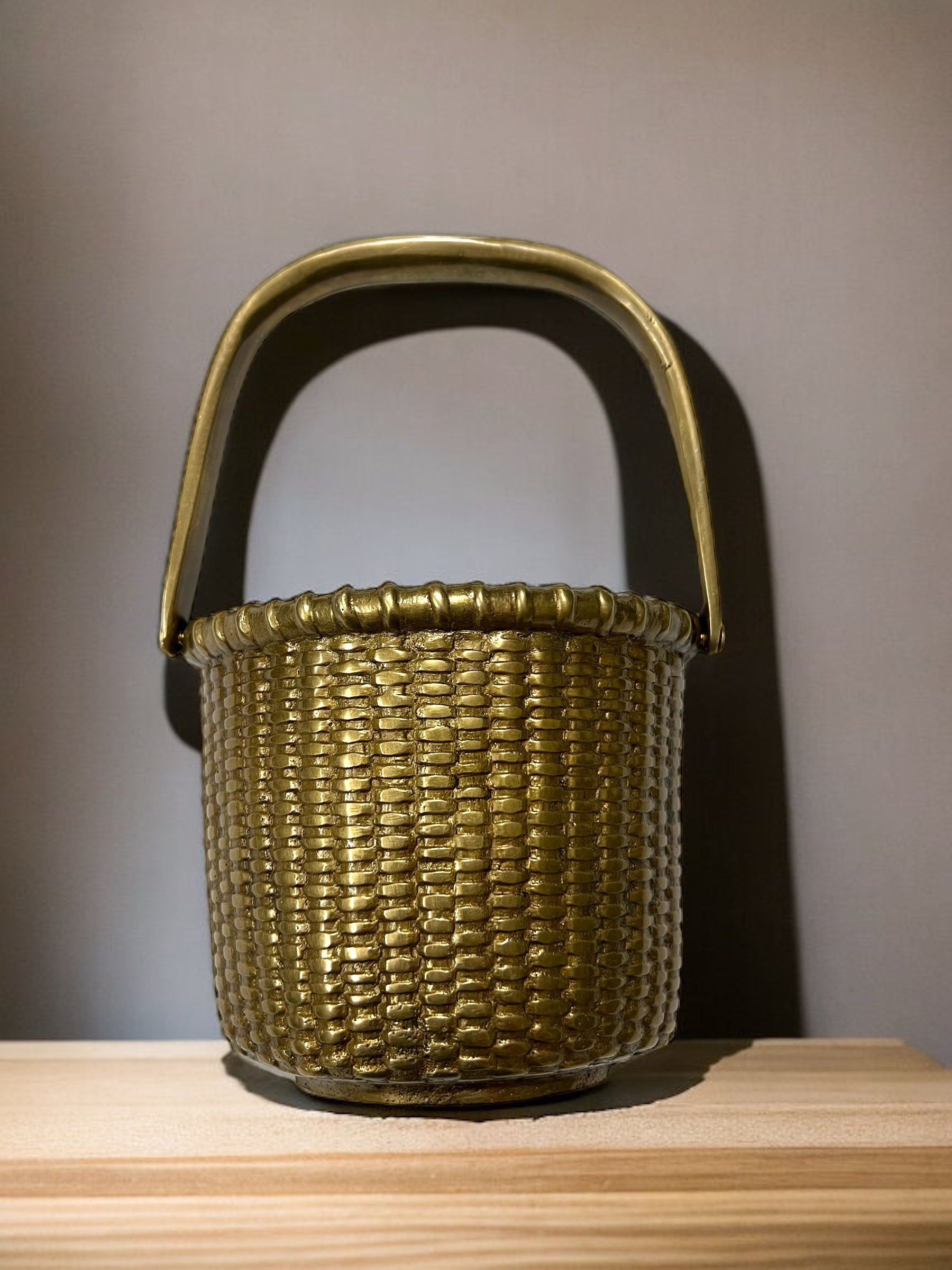 Brass Basket Door Knocker: Coastal Gate Decor - Etsy