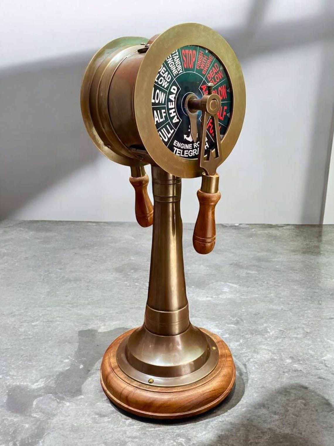 Brass Telegraph, Ship Telegraph, Order Engine Telegraph, Working ...