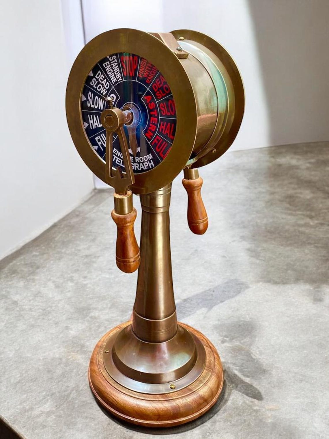 Brass Telegraph, Ship Telegraph, Order Engine Telegraph, Working ...